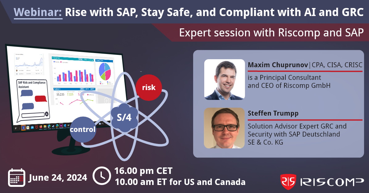 Recording: Rise with SAP, Stay Safe, and Compliant with AI and GRC ...