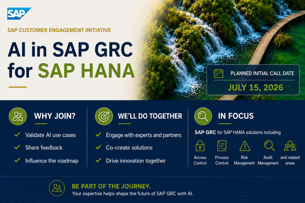 SAP GRC for HANA 2026 Strategy and Updates - Riscomp